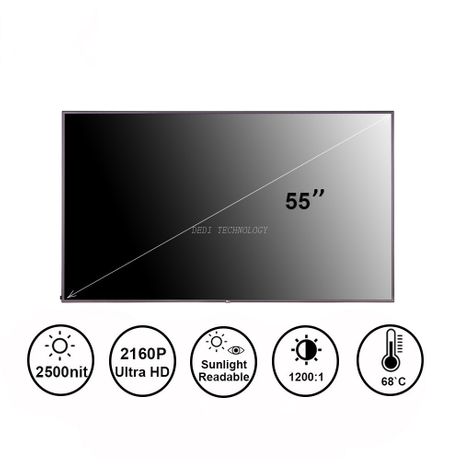 43 inches 1500 nits 2000 nits 2500 nits sunlight readable LCD monitor ...